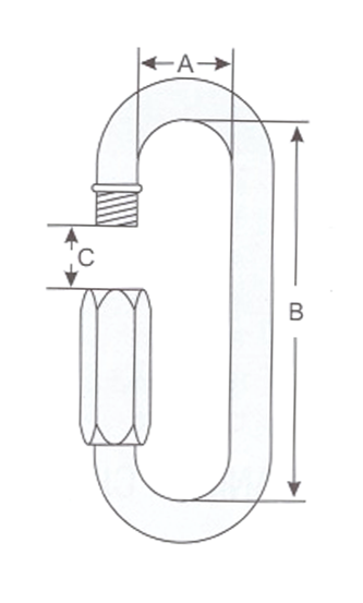 Commercial Quick Links Zinc Plated