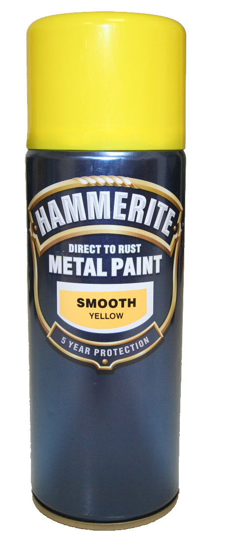 Hammerite Aerosol | Smooth Yellow | 400ML | 5092968